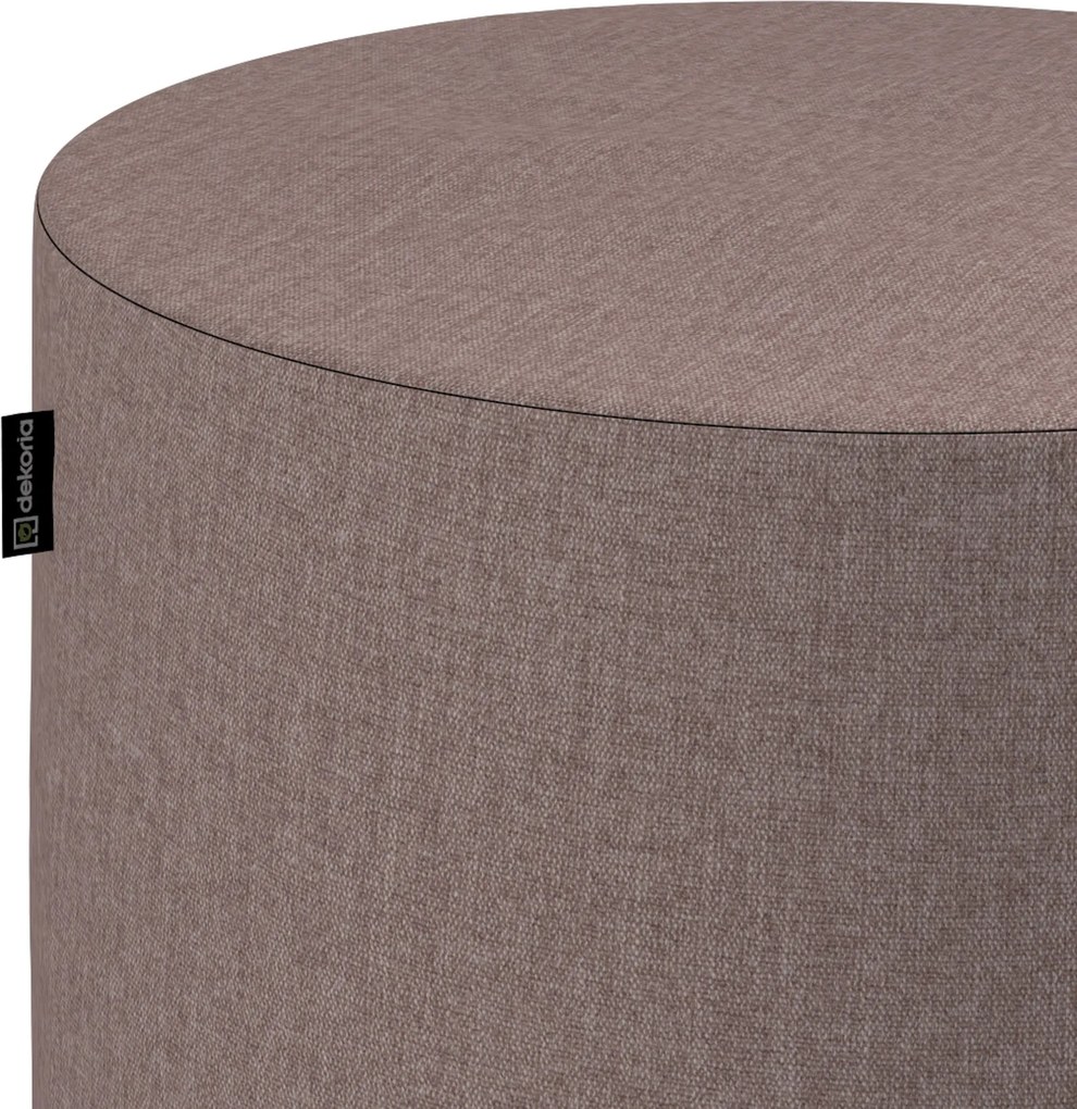 Sedák Barrel- válec pevný barva růžová látka pletený vzor