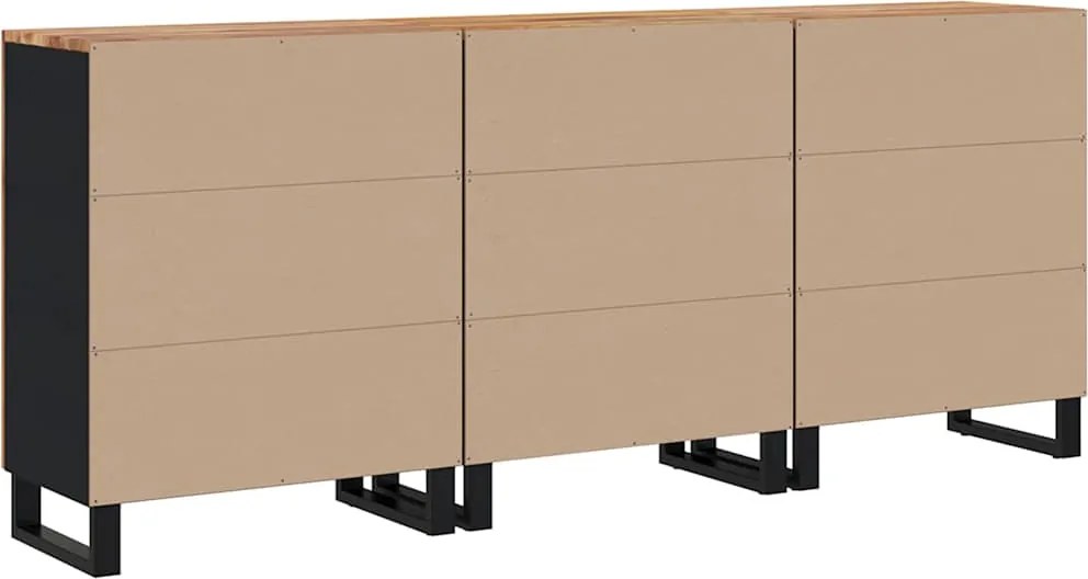 Příborníky 3 ks masivní akáciové dřevo 3143639