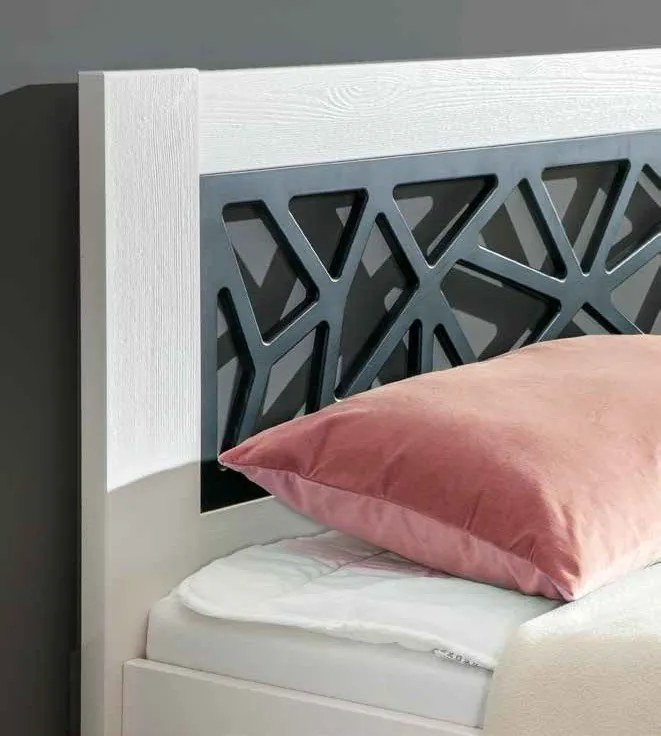 Casarredo - Komfort nábytek Masivní postel CINTA 90x200, výběr moření | barva: dol-černá-mat