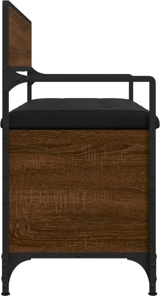 vidaXL Úložná lavice 85,5 x 42 x 73,5 cm kompozitní dřevo [835238] Barva: hnědý dub