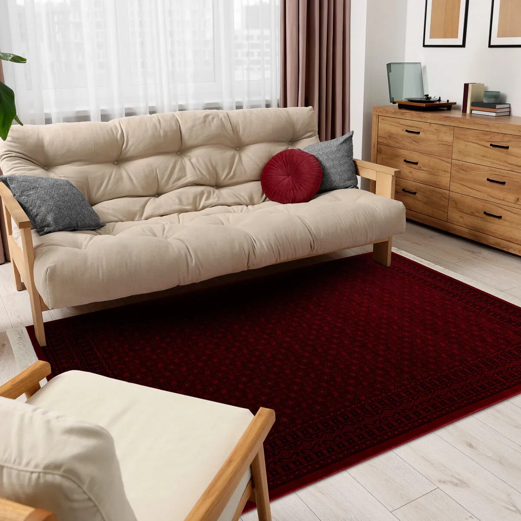 Dywany Łuszczów, Kusový koberec Orient 2958 vínový, 150x230, červená, kancelář
