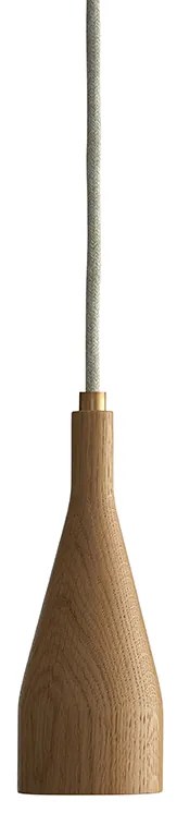 Minimalistické dřevěné svítidlo Timber Dekor: Přírodní dubové dřevo, Rozměr: ø68/177 mm