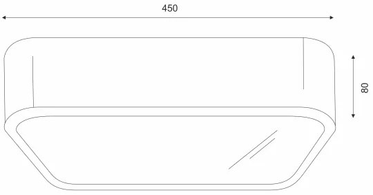 Stropní svítidlo NATURAL SQUARE 4xE27/15W/230V 45x45 cm borovice