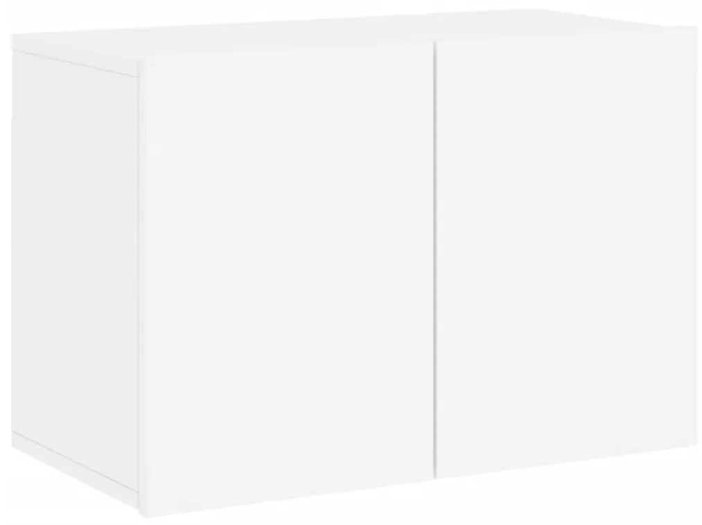 vidaXL TV skříňka nástěnná bílá 60 x 30 x 41 cm