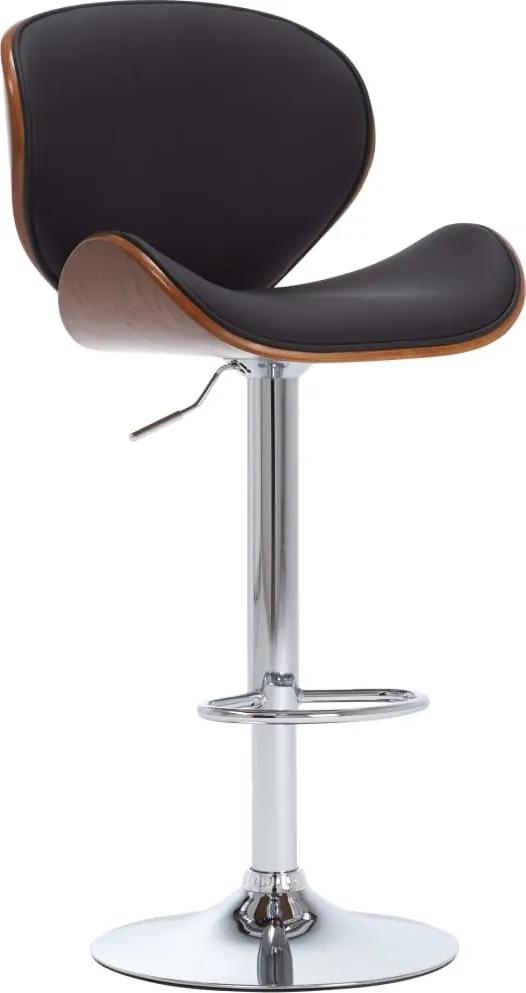 vidaXL Barová židle černá umělá kůže [287412] Barva: světle hnědá a černá
