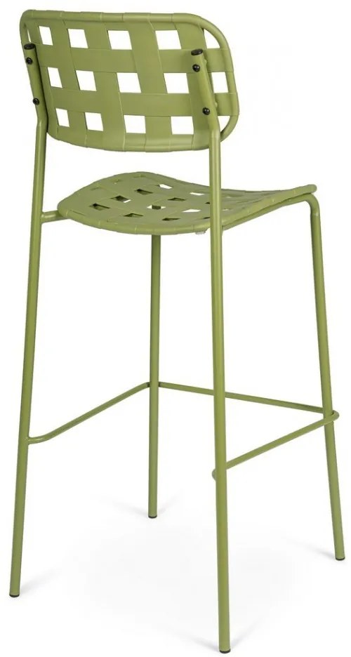BIZZOTTO Barová židle CLOVER zelená 0650039