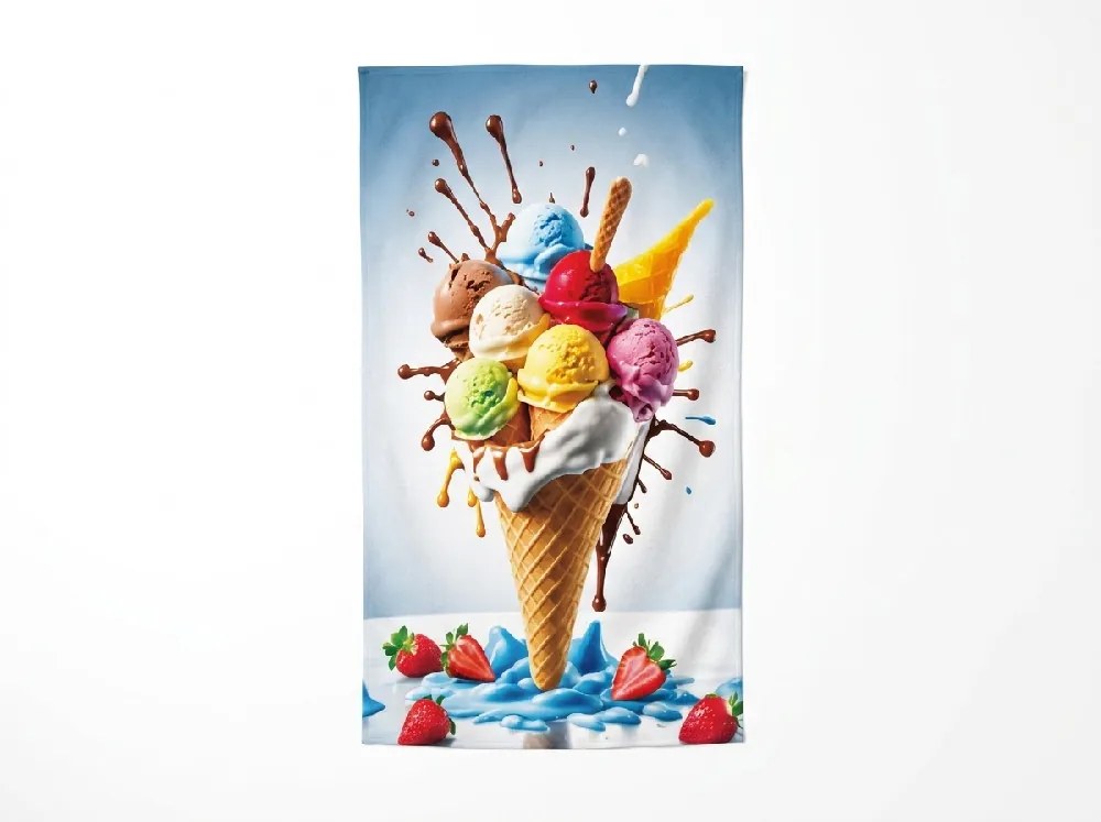 Rychleschnoucí XXL plážová osuška DOLCINO barevná 150 x 210 cm, 100% mikrovlákno