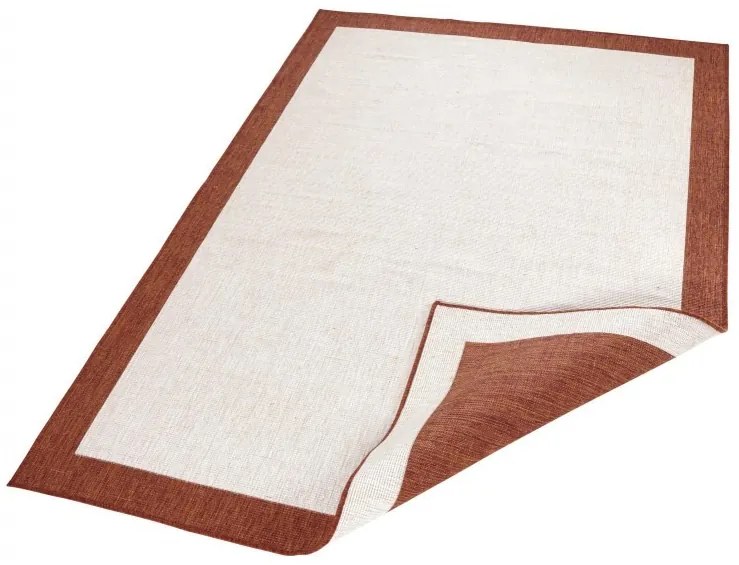 NORTHRUGS - Hanse Home koberce Kusový koberec Twin-Wendeteppiche 103106 creme terra – na ven i na doma - 80x150 cm