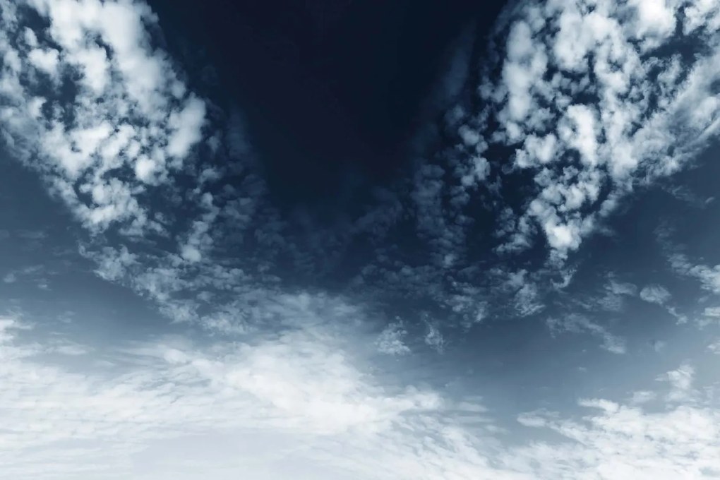 DIMEX | Samolepicí vliesová fototapeta na zeď Dramatická bouře MA-5-2319 | 375 x 250 cm | modrá, černá, šedá