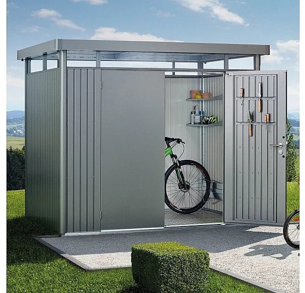 Biohort Zahradní domek BIOHORT HighLine DUO H5 275 x 315 (šedý křemen metalíza)