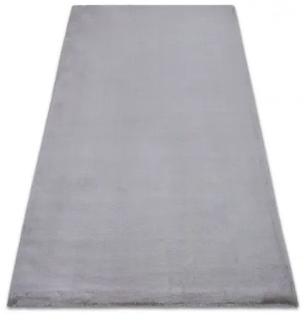 Dywany Luszczow Kusový koberec BUNNY stříbrný, imitace králíčí kožešiny Rozměr koberce: 60 x 100 cm
