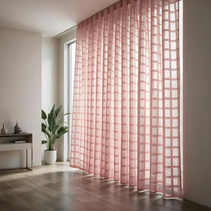 Žakárová moderní záclona Rose metráž Ervi 3061