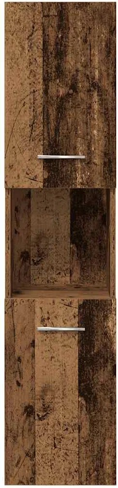 4dílná koupelnová sestava old wood kompozitní dřevo 3328915