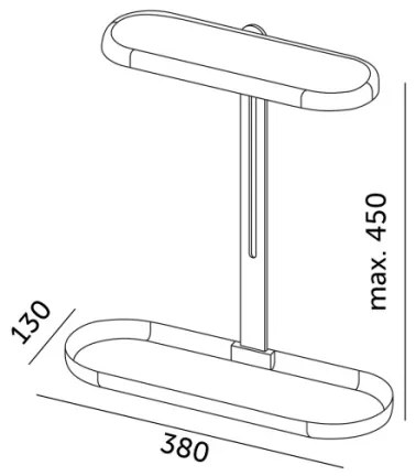 LED Stmívatelná stolní lampa pro pěstování rostlin VERDI LED/12W/230V 4500K