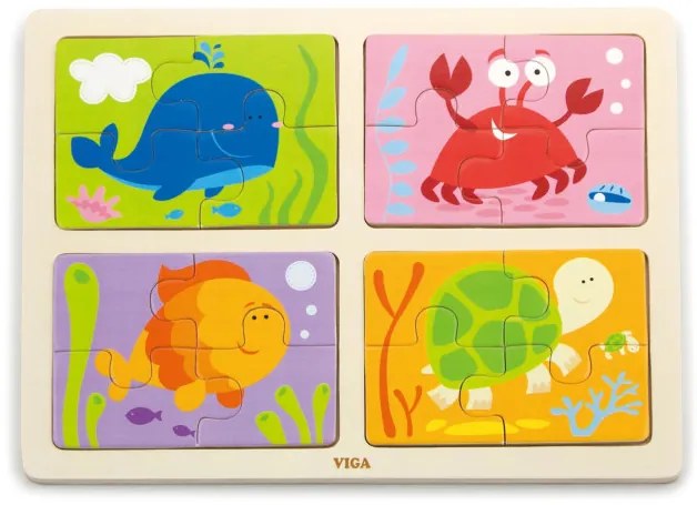Puzzle na podstavci 4v1 Viga 50190 moře