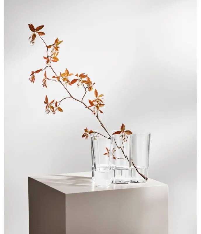 Váza Alvar Aalto 160mm, čirá