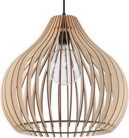 Lustr SOLLUX Aprilla E27 1x60W bez zdroje SL.0639 přírodní dřevo