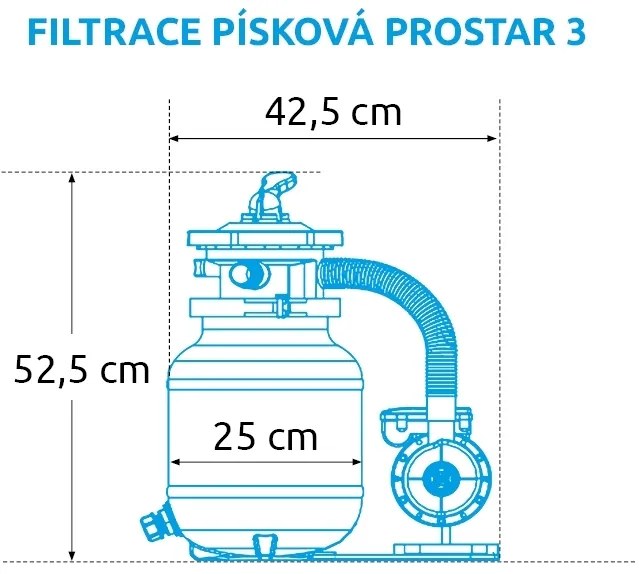 Marimex | Písková filtrace ProStar 3 + sada hadic | 10600010