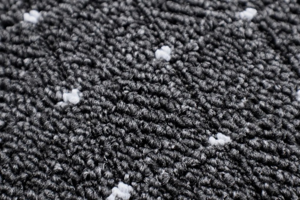 Condor Carpets, Metrážový koberec Udinese antracit - neúčtujeme odřezky z role, na míru, šíře 4m, černá, filc, chodba / předsíň