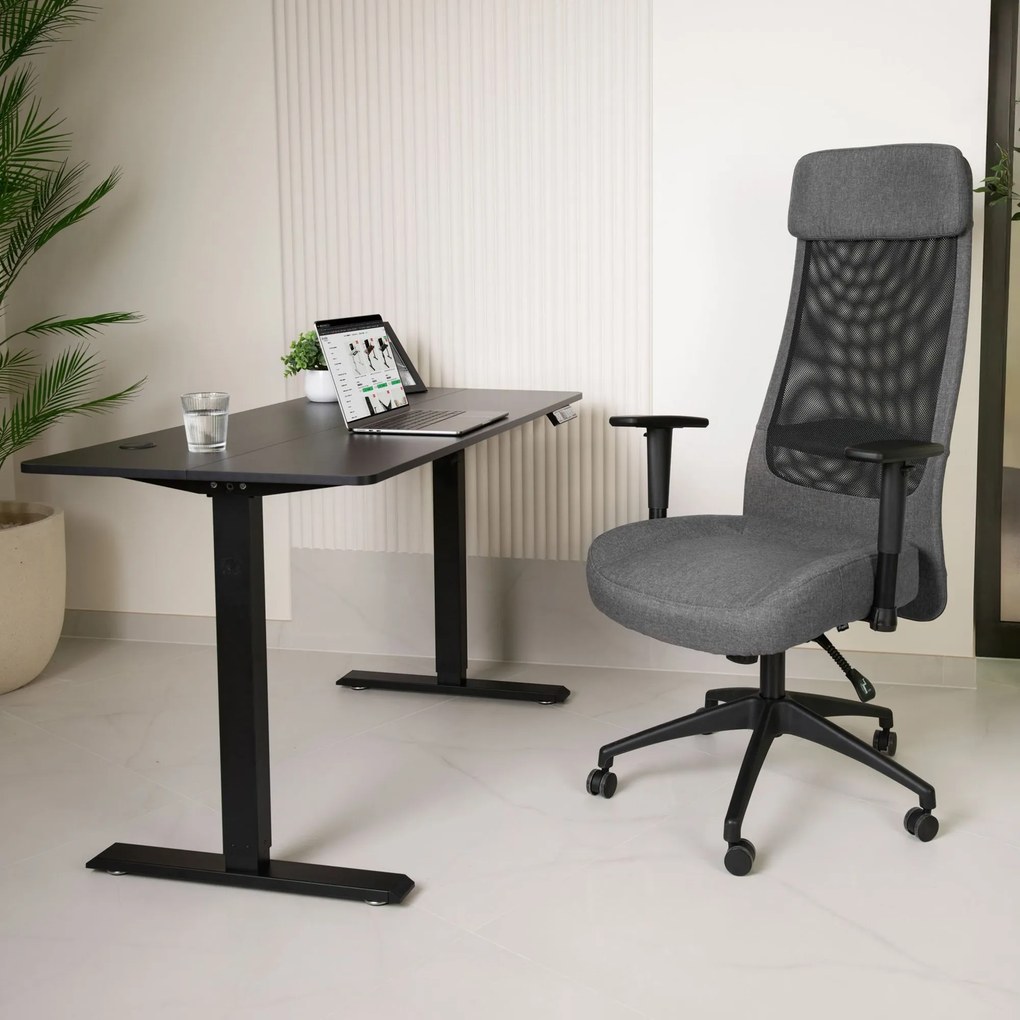 Ergonomické křeslo MOLFETA tmavě šedé