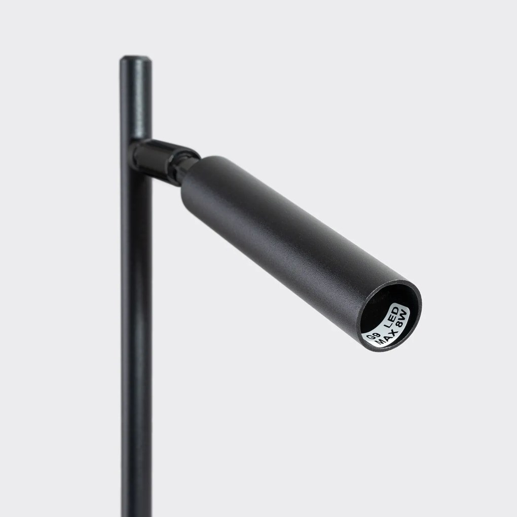 Stolní lampa Pastelo, 1x černé kovové stínítko