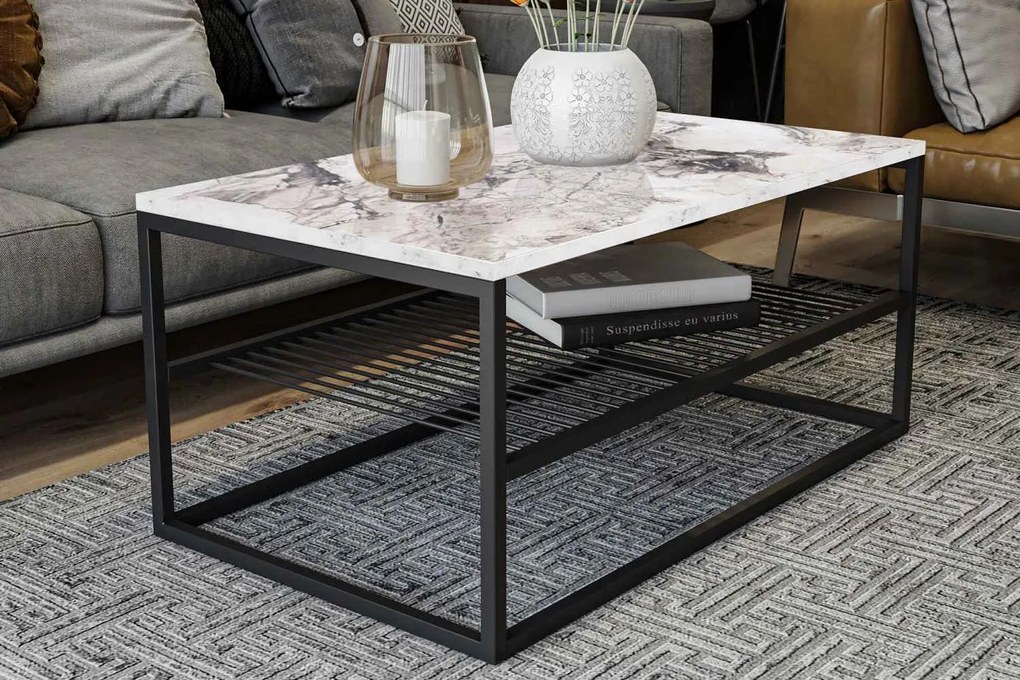 Designový konferenční stolek Galilee 95 cm bílý