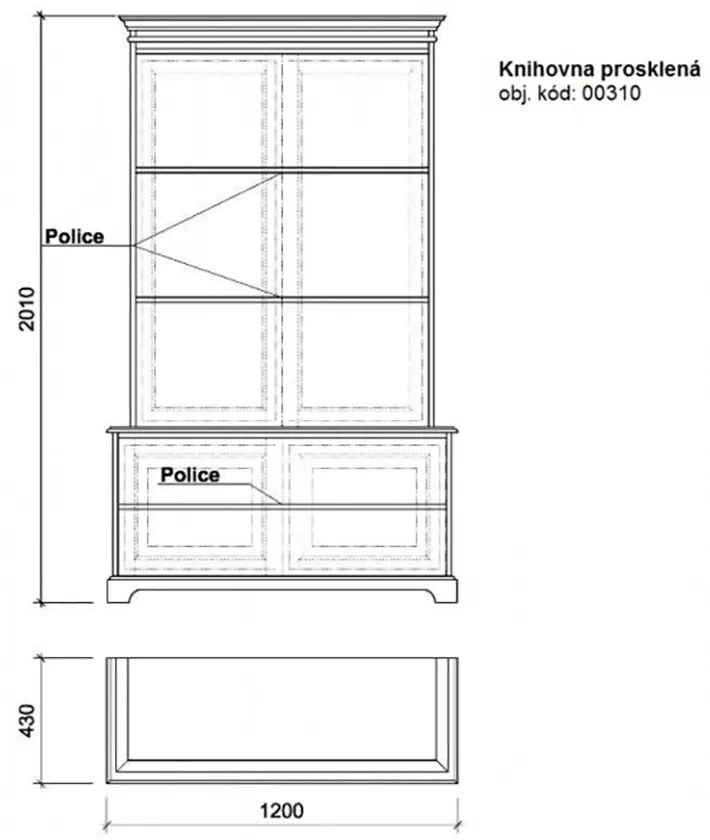 Prosklená knihovna 00310 - unis-n