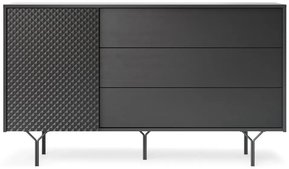 Moderní komoda ROBE KSZ144, černá