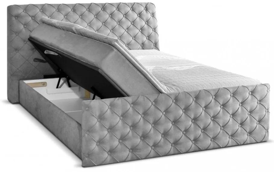 Elegantní čalouněná postel MADRID 140x200 cm Terra 2