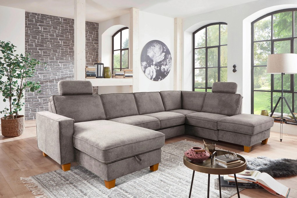 XXXLutz SEDACÍ SOUPRAVA, textil, šedohnědá Sit & More - Sedací soupravy - 000144005847
