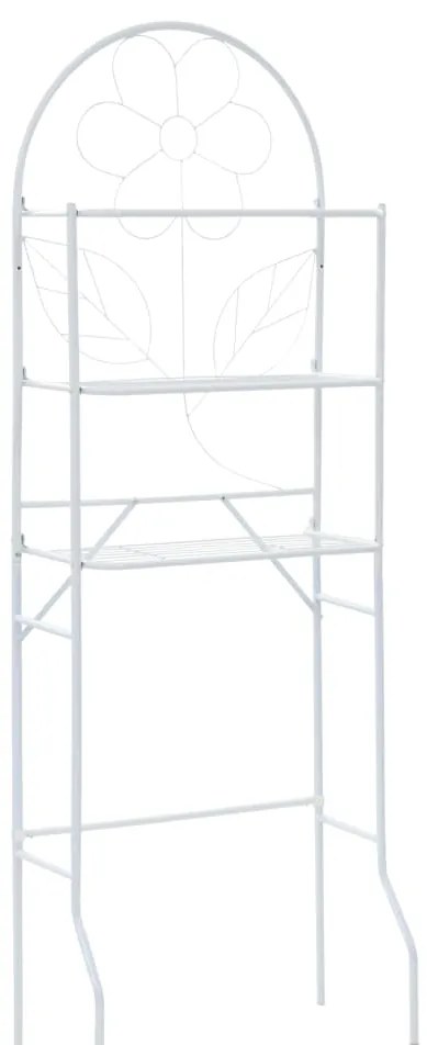 Regál do koupelny bílý 60 x 33 x 174 cm 246723