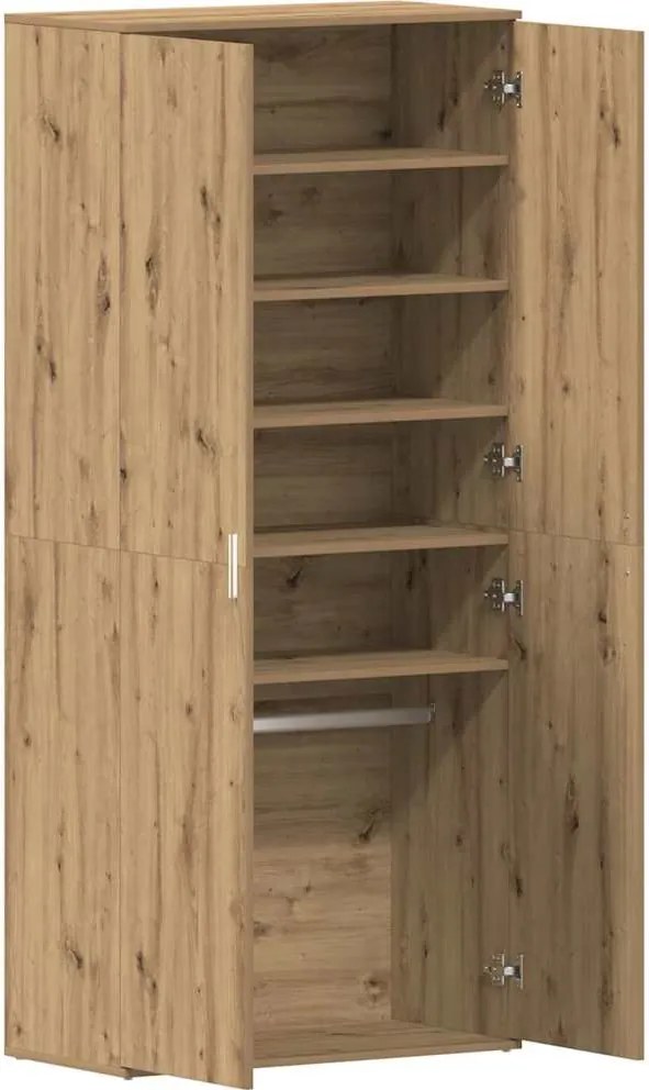 Skříň na obuv 80 x 39 x 178 cm Kompozitní dřevo Artisanový dub 3333874