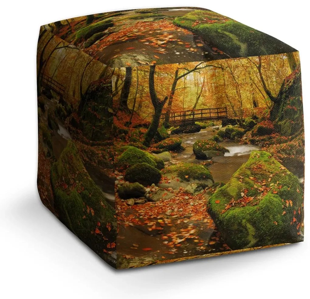 Sablio Taburet Cube Most v lese: 40x40x40 cm