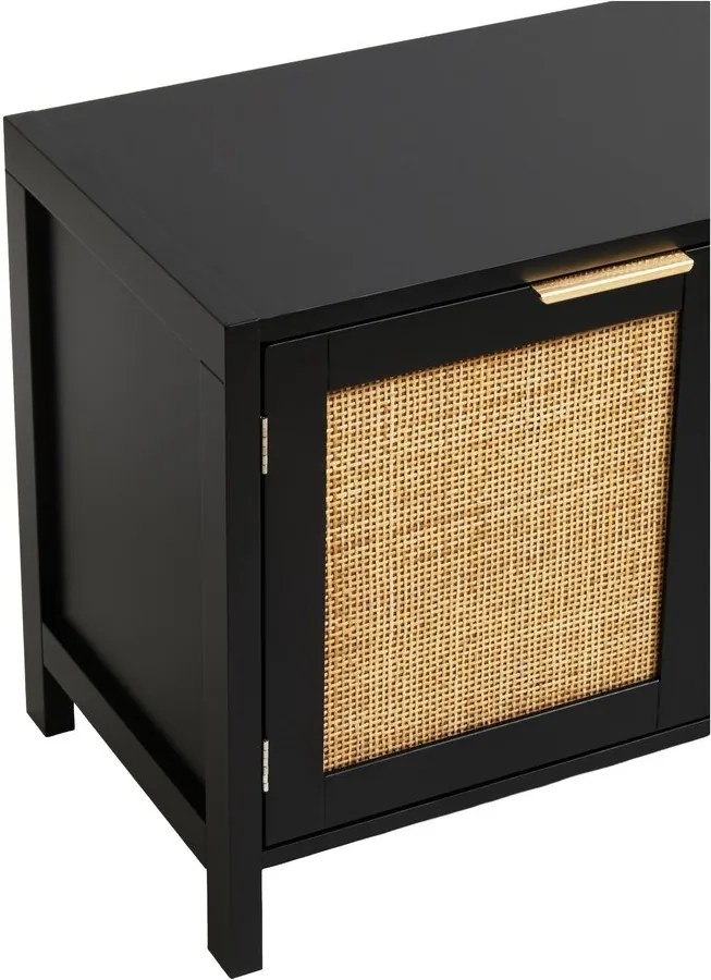 Černý TV stolek 120x52x38 cm Sherman – Premier Housewares
