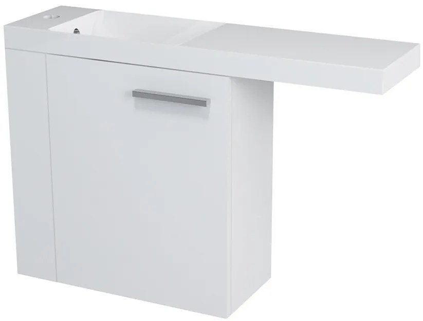 LATUS VI umyvadlová skříňka 50x50x22cm,levá, bílá (55835) SAPHO