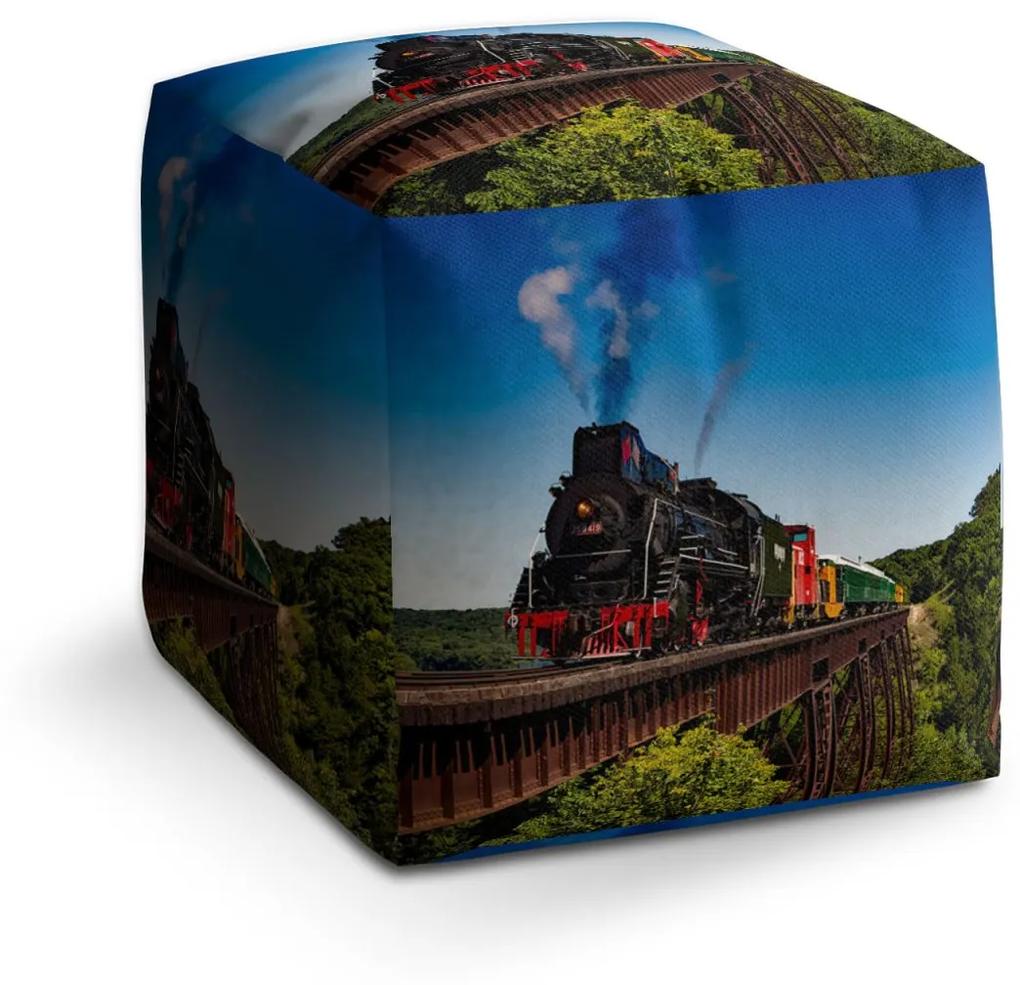 Sablio Taburet Cube Vlak na mostě: 40x40x40 cm