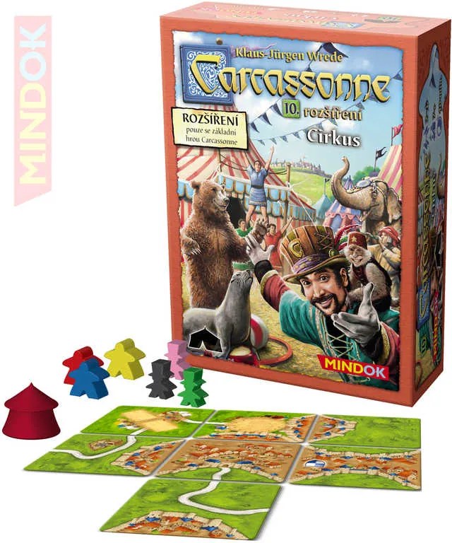 MINDOK HRA Carcassonne rozšíření 10: Cirkus *SPOLEČENSKÉ HRY* mn274