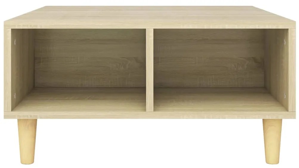 Konferenční stolek dub sonoma 60 x 60 x 30 cm dřevotříska - Default Title