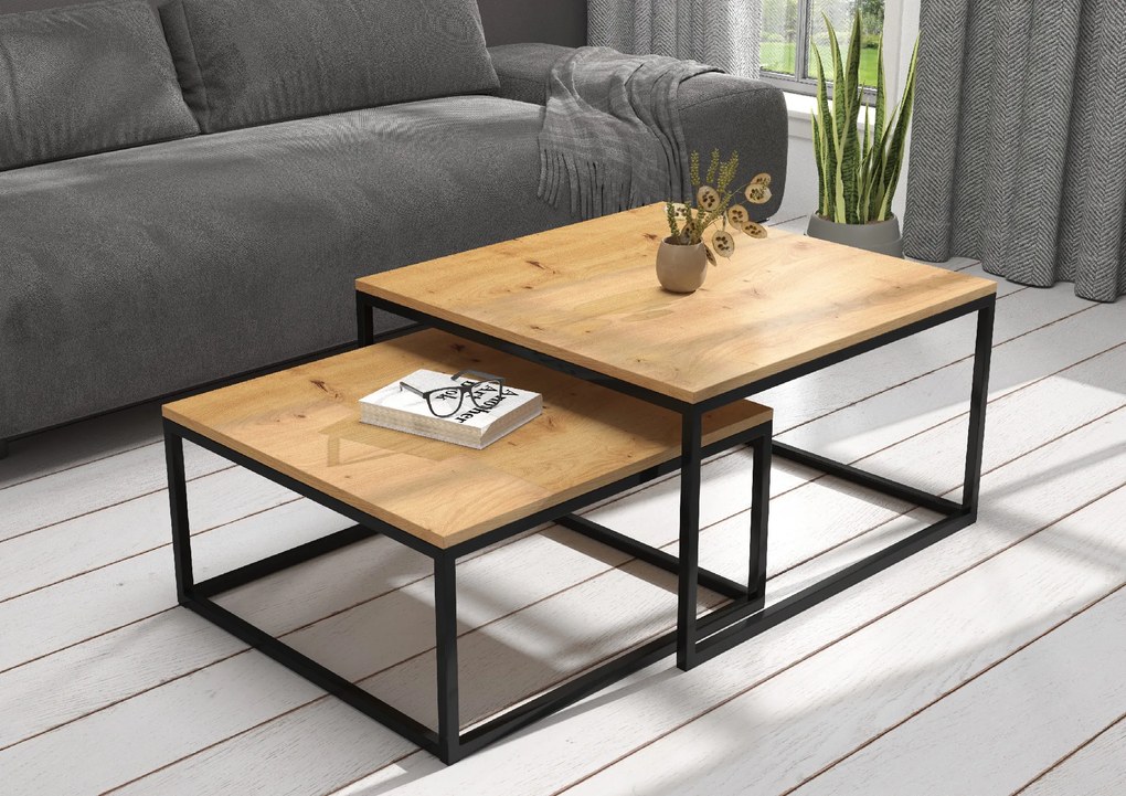 ADRK Furniture Konferenční stolek 2v1 KAMA CT-KAM-B-A