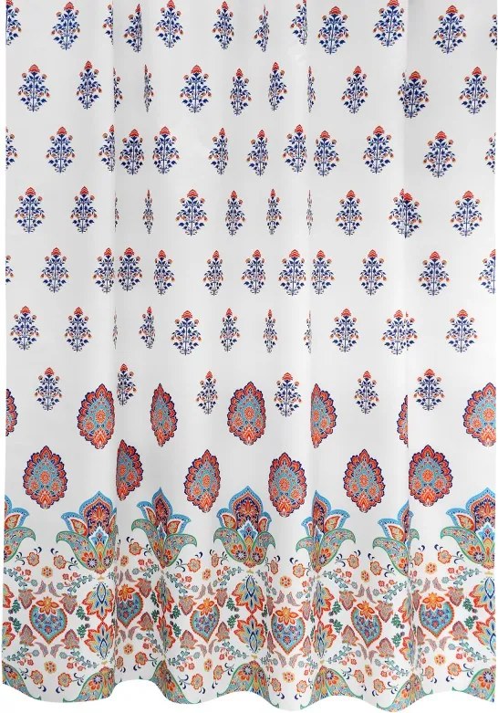 Bellatex Koupelnový závěs Oranžová,Modrá 180x200 cm