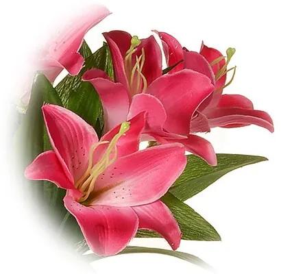 Umělá Lilie velkokvětá v květináči, v. 30 cm
