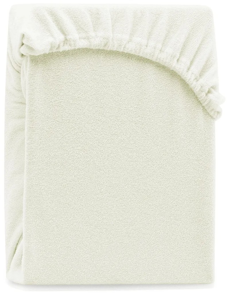 Froté prostěradlo s gumou Amelia Home Ruby ecru