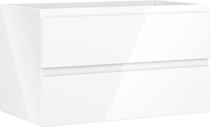 Mexen Orio, koupelnová skříňka 80 cm, 2 zásuvky, bílá lesklá, 91A10-08047-2-BFF00