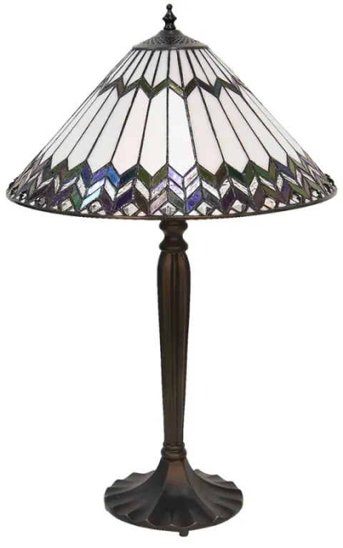 Tiffany stolní lampa Xander – 40x62 cm