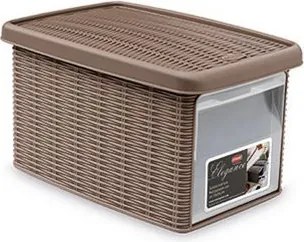 STEFANPLAST Úložný box Elegance S 5,5 l, boční výklop, šedý