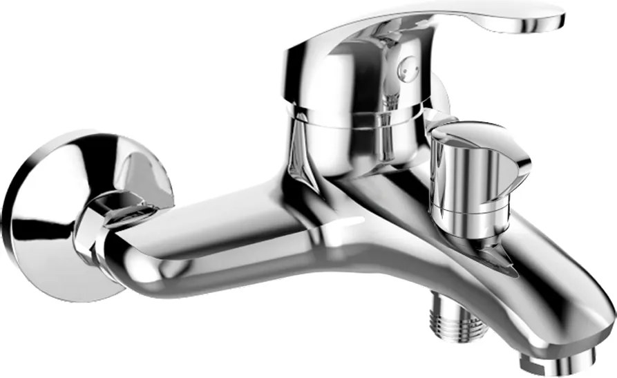 Mereo Mereo, Vanová nástěnná baterie, Sonáta, bez příslušenství, chrom, MER-CB90104N