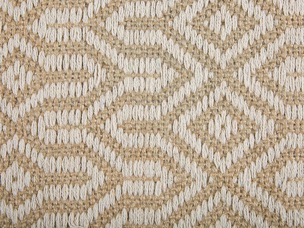 Jutový  koberec 50 x 80 cm béžový POZANTI Beliani