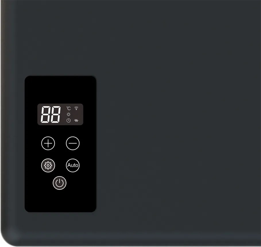 Mereo, Mereo Elektrický sušák ručníků, 2 moduly, černý, MER-MT81B