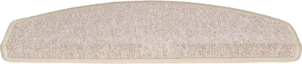 Schodové rohože 30 ks 65 x 24 x 4 cm béžové, půlkulaté, velké 3365755