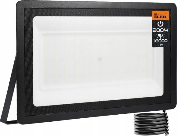 LED Venkovní reflektor LED/200W/230V 4500K IP65 černá